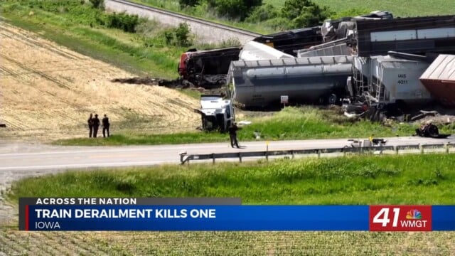 Semi driver killed in Iowa train derailment