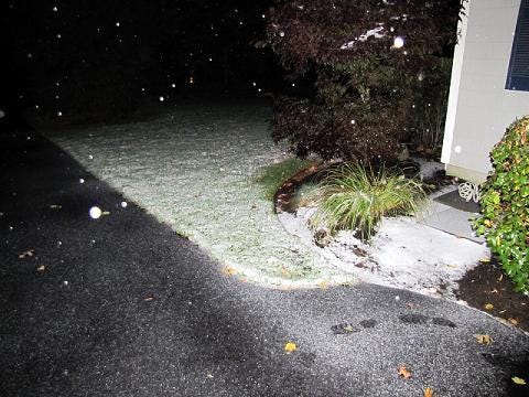 First Snow Leads to Slush, Rain, Closings and Spinouts