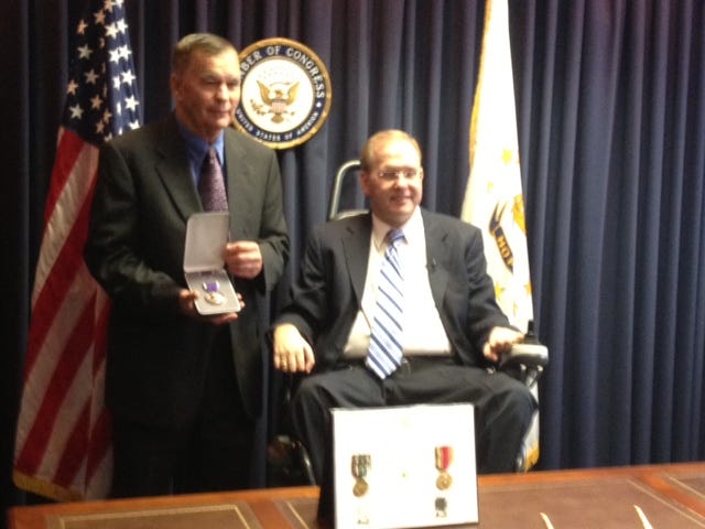 WWII Veteran honored nearly seventy years later