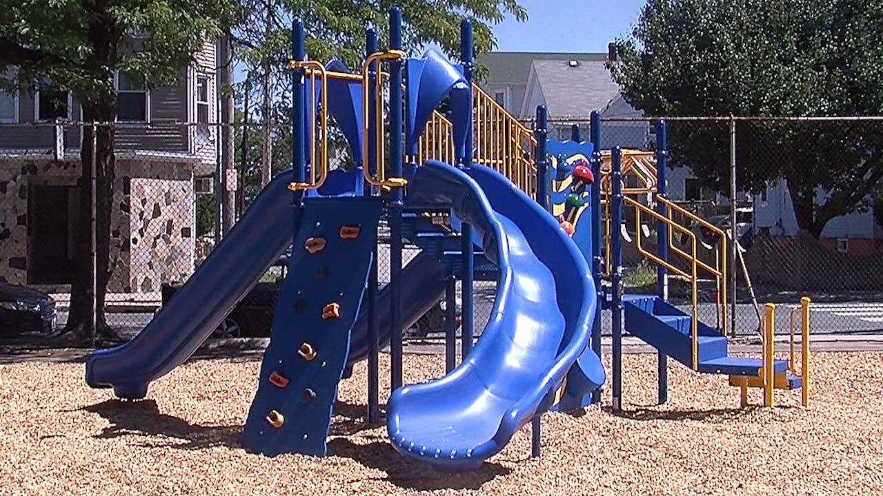 Volunteers Build Providence Elementary School Playground