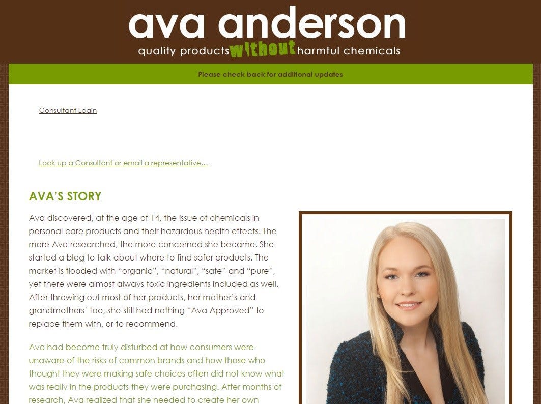 RI-based beauty product company Ava Anderson closing next month