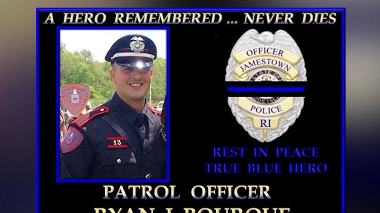 Hundreds remember the life of Jamestown Officer Ryan Bourque