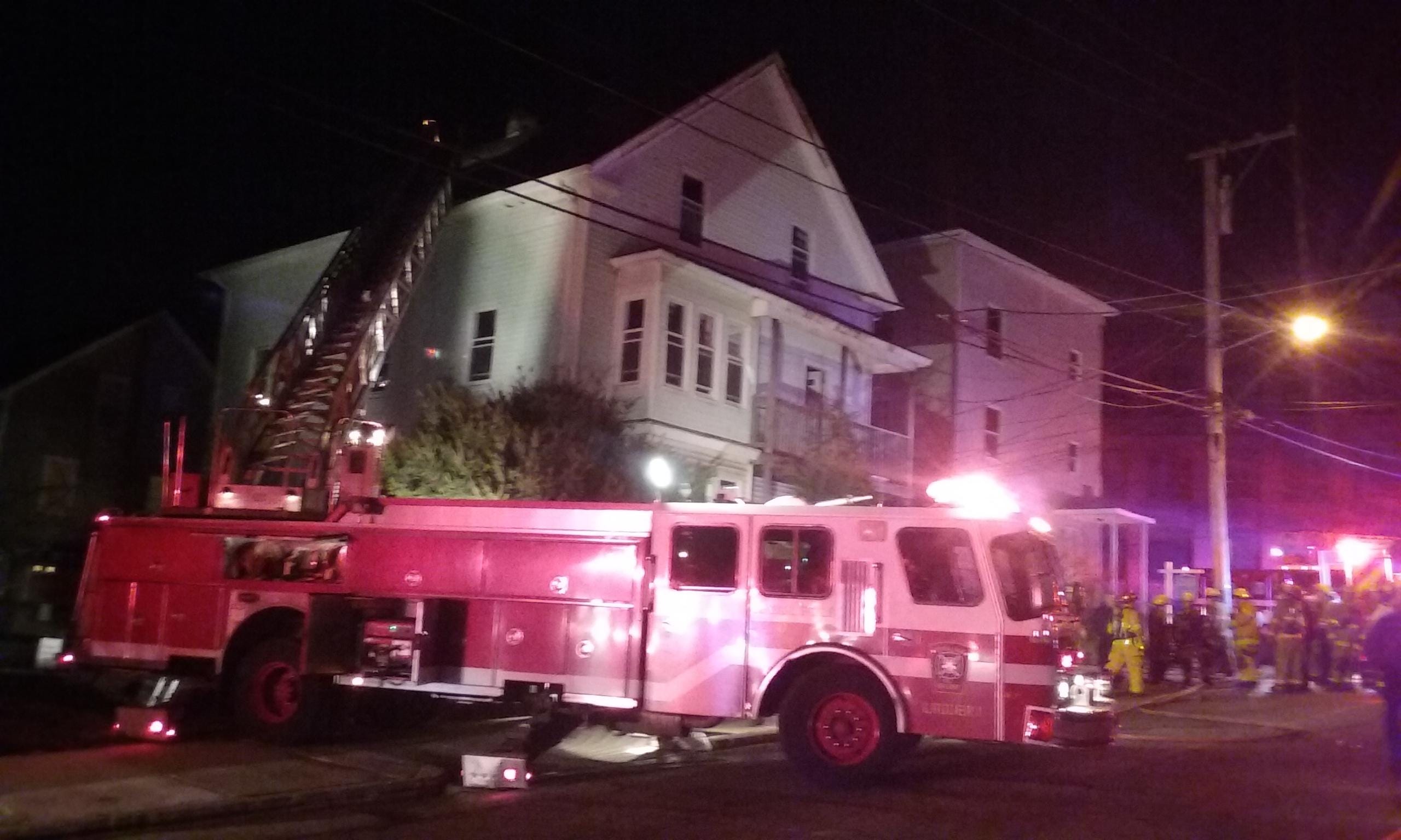Multiple crews battle Woonsocket fire