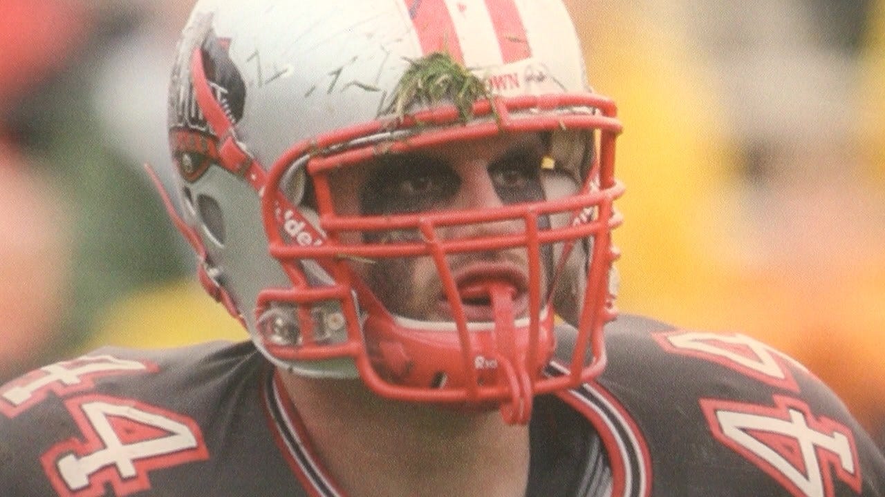 Brown U. cheering for Pats Fullback James Develin