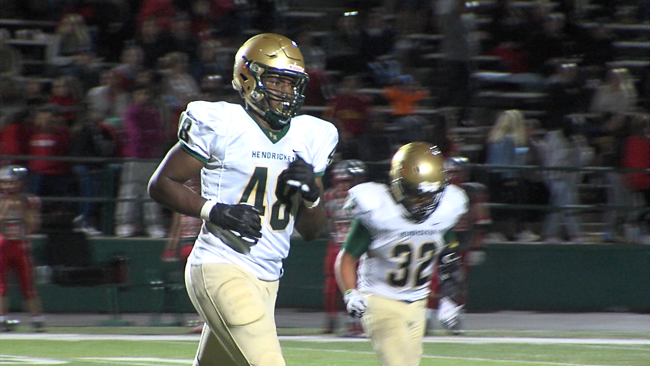 Hendricken DE Jason Onye Announces Verbal Commitment To Notre Dame | ABC6