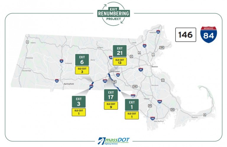 New Massachusetts mile-post exit signs to be installed | ABC6