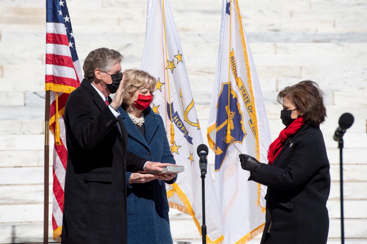 'We're going to get the job done': Gov. Dan McKee ceremonially sworn in ...