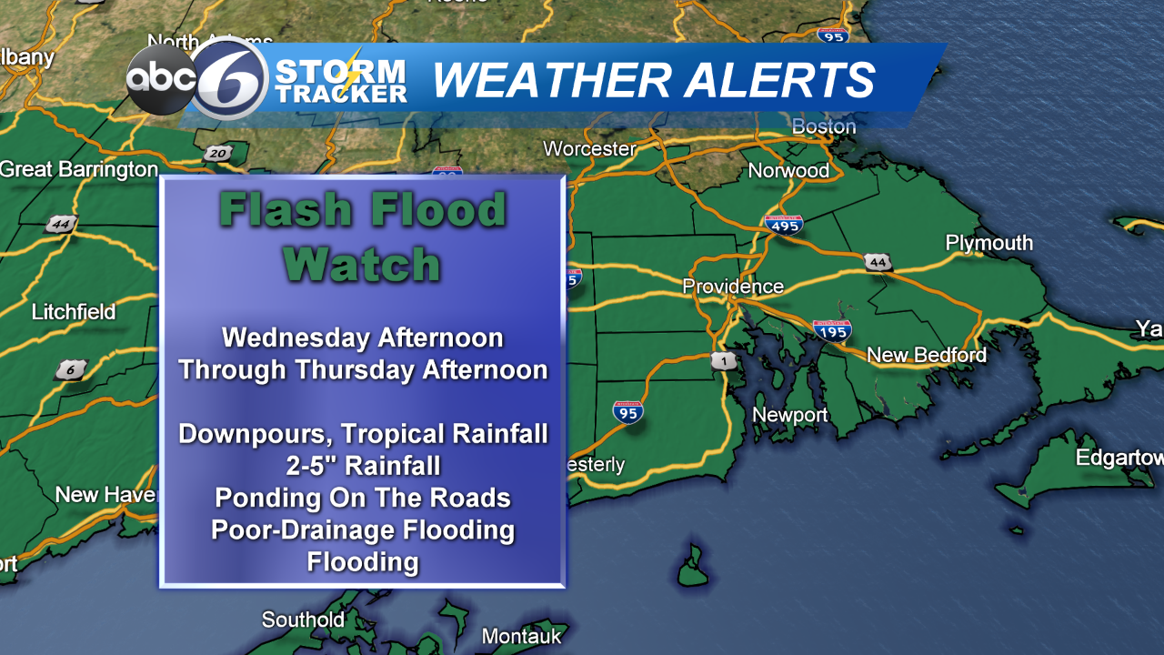Heavy Rainfall, Flash Flooding Potential Wed. Night & Thu. Morning | ABC6