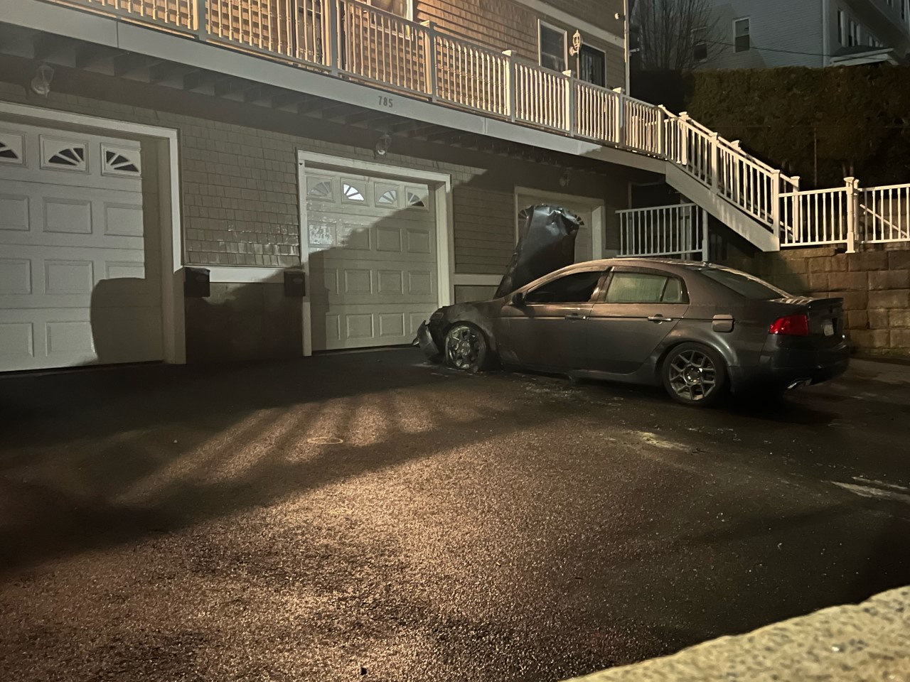 Police, fire departments respond to car fire outside Fall River house ...