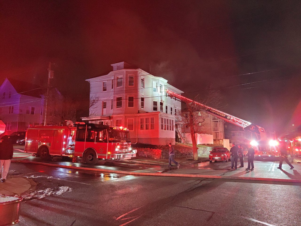 Fire in three-story Pawtucket home leaves 10 people displaced | ABC6
