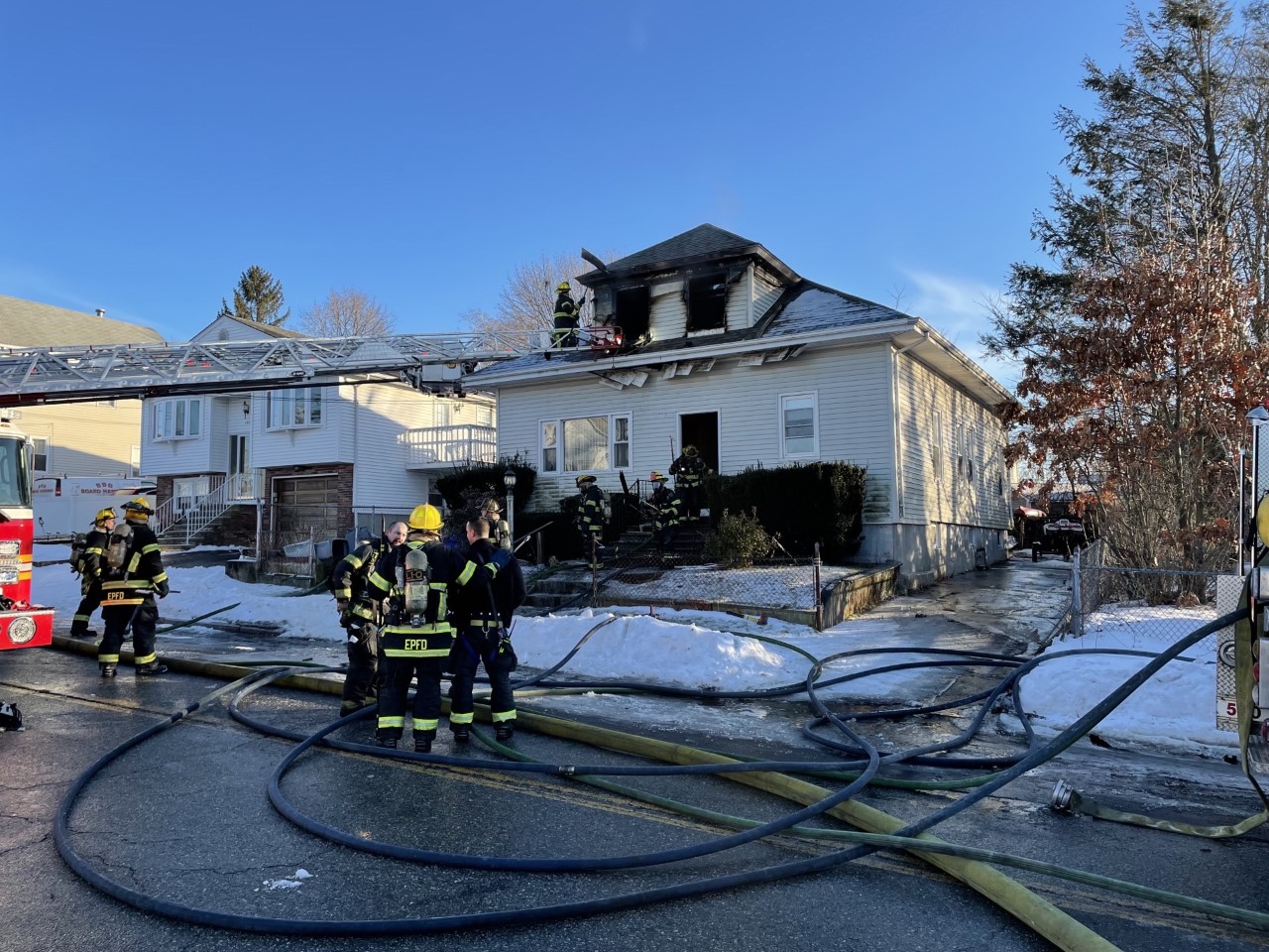 Firefighters battle house fire in East Providence | ABC6