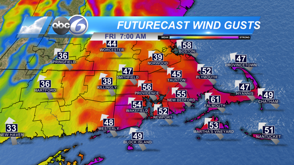 Dangerous wind speeds Friday morning | ABC6