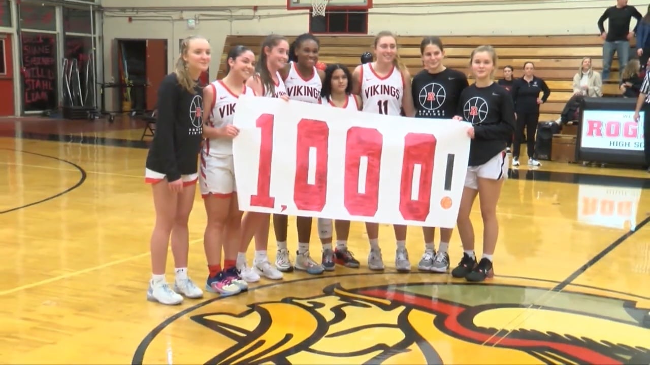 Maeve Crowley Reaches 1000 Career Points For Rogers | ABC6