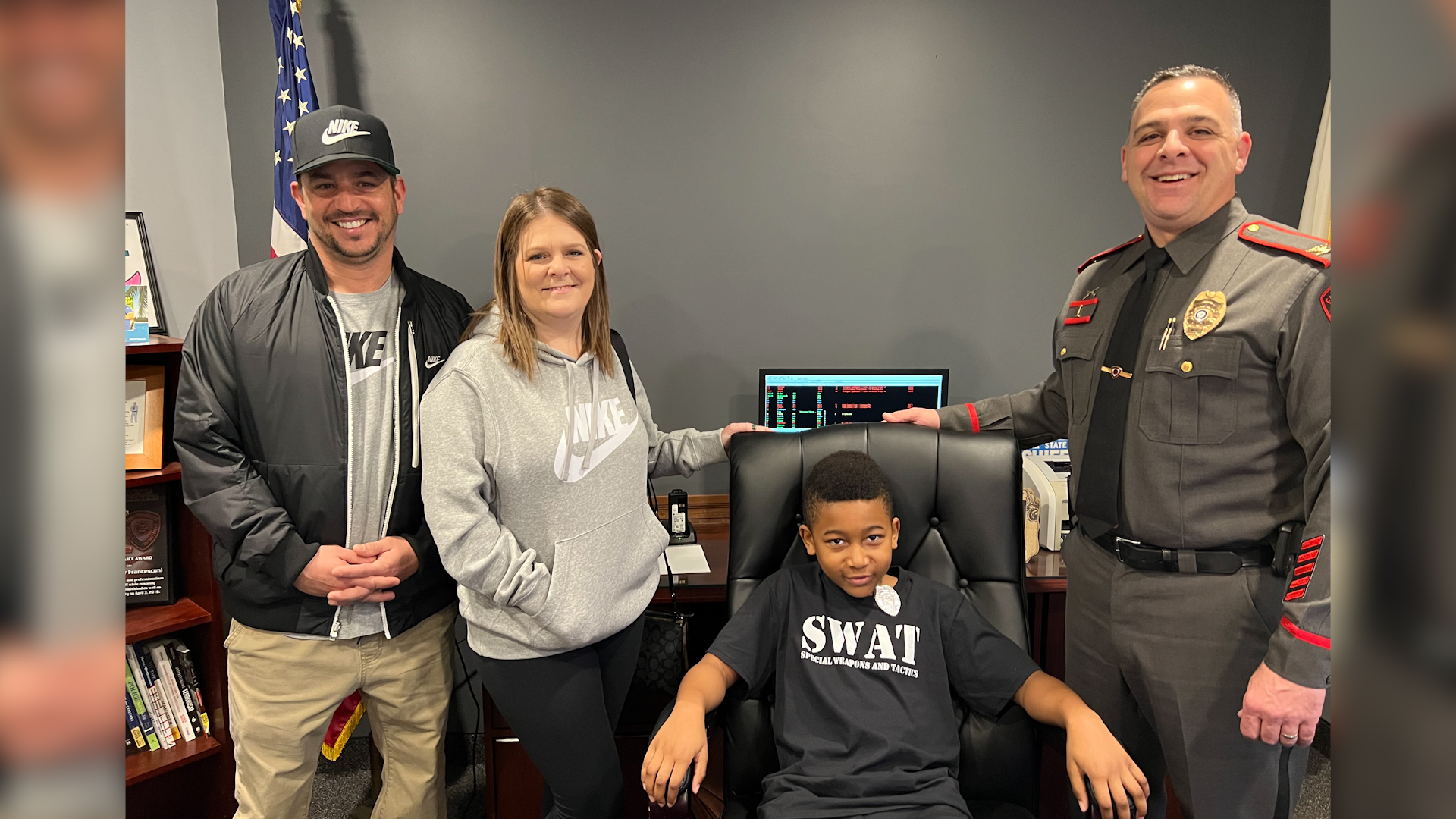 East Providence Police swears in 9 year-old-boy as Chief for the day | ABC6