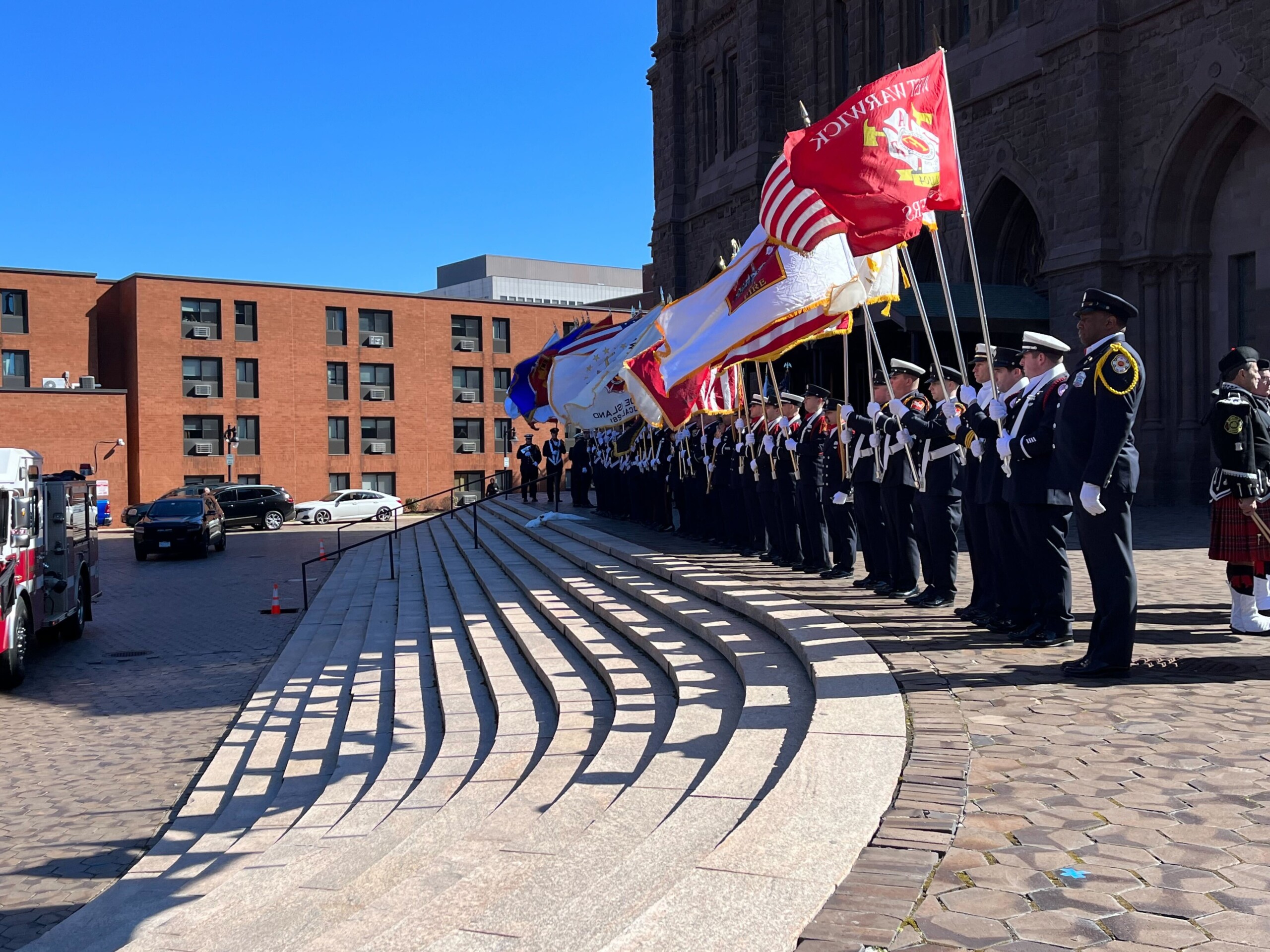 Providence fire battalion chief who died of cancer laid to rest | ABC6