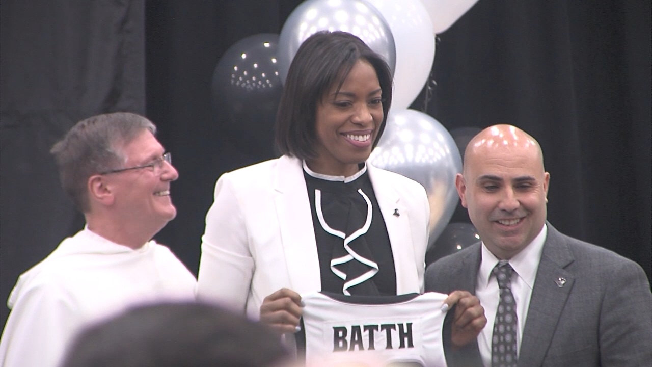 Erin Batth Introduced as PC Women's Basketball Coach | ABC6