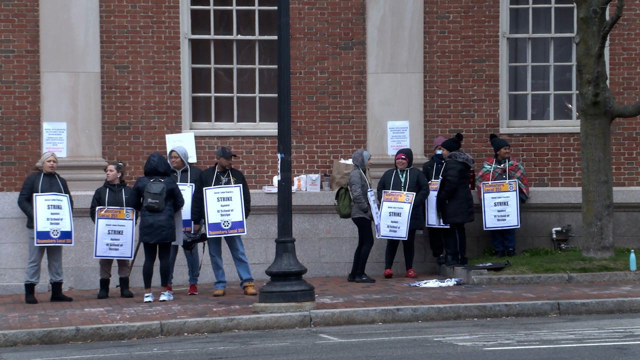 Workers at RISD go on 'unfair labor practice' strike | ABC6