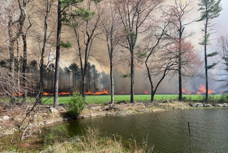 Exeter brush fire may burn through 700 acres of land, shelter opens for ...