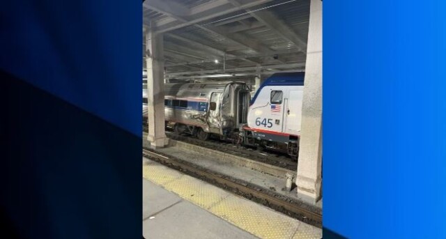 Amtrak train damages another, delayed more than 2 hours | ABC6
