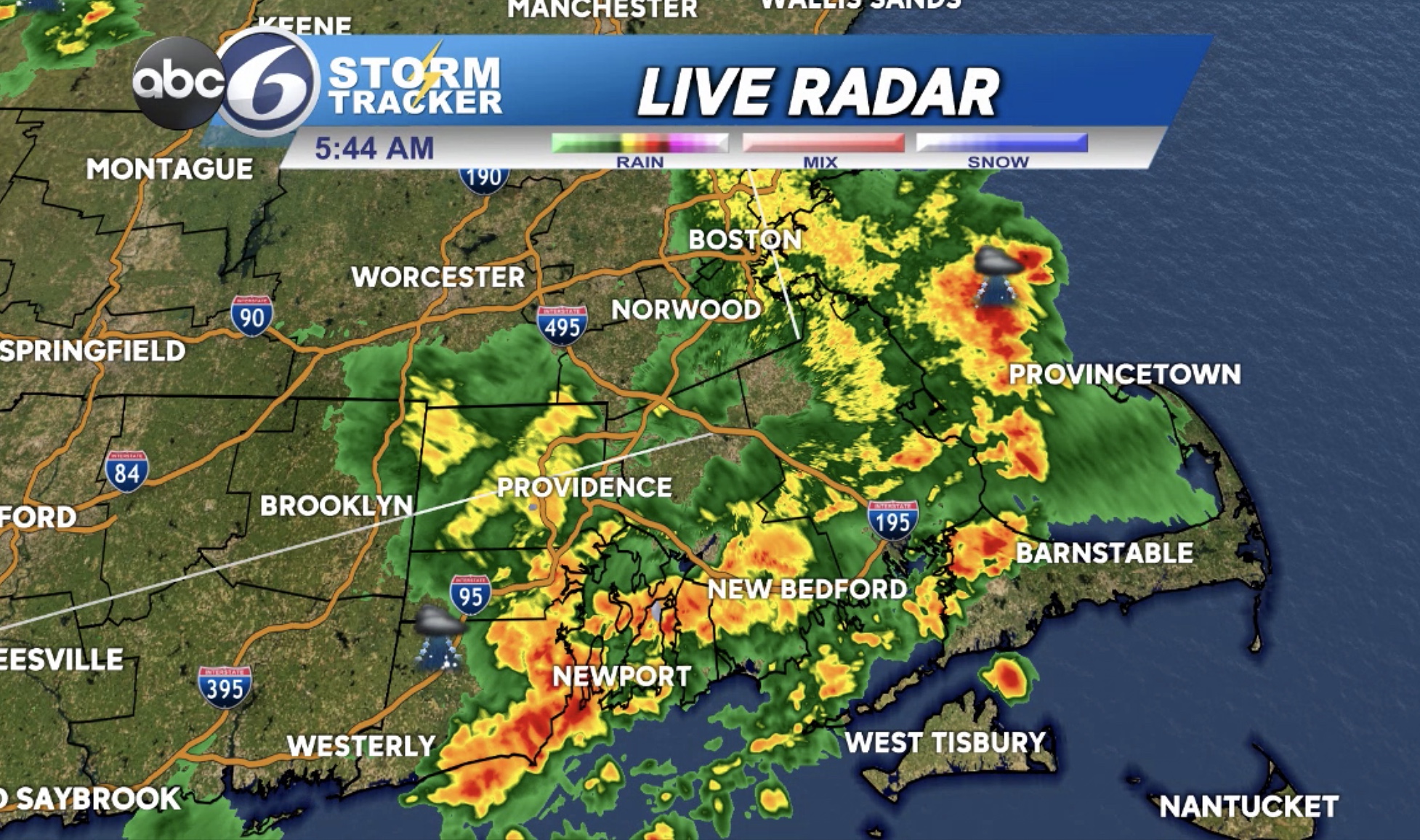 Waves of rain move through the area today | ABC6