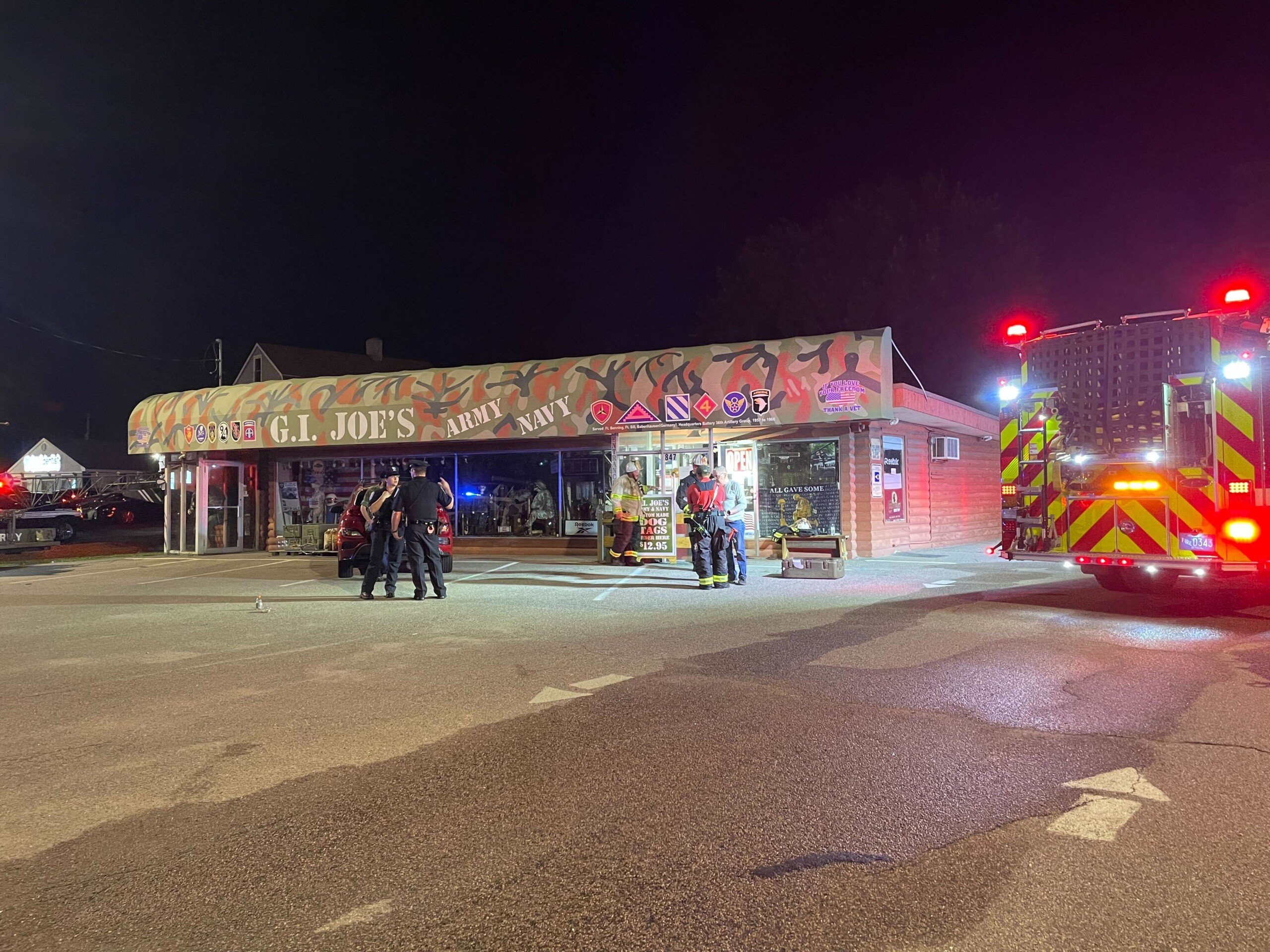 Fire prompts large emergency response at G.I. Joe's in North ...