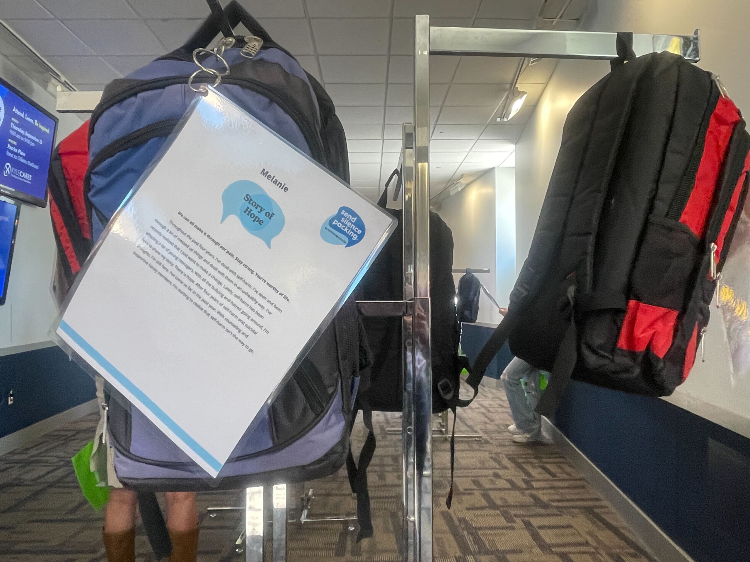 Send Silence Packing touring display for suicide awareness comes to ...