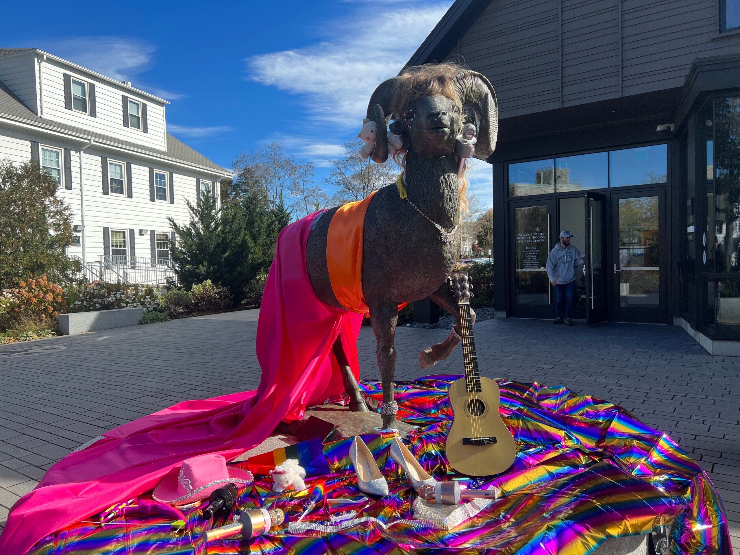 University of Rhode Island dresses Rhody the Ram as Taylor Swift 'Eras ...