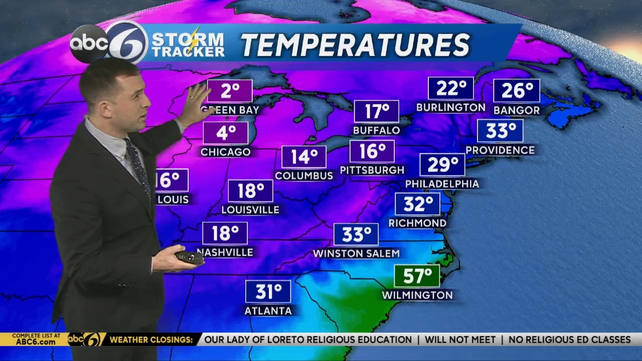 As wintry weather ends this evening, bone-chilling cold moves in | ABC6