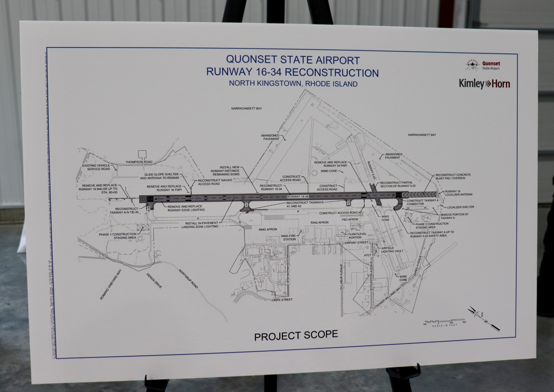 Quonset airport runway project takes off | ABC6