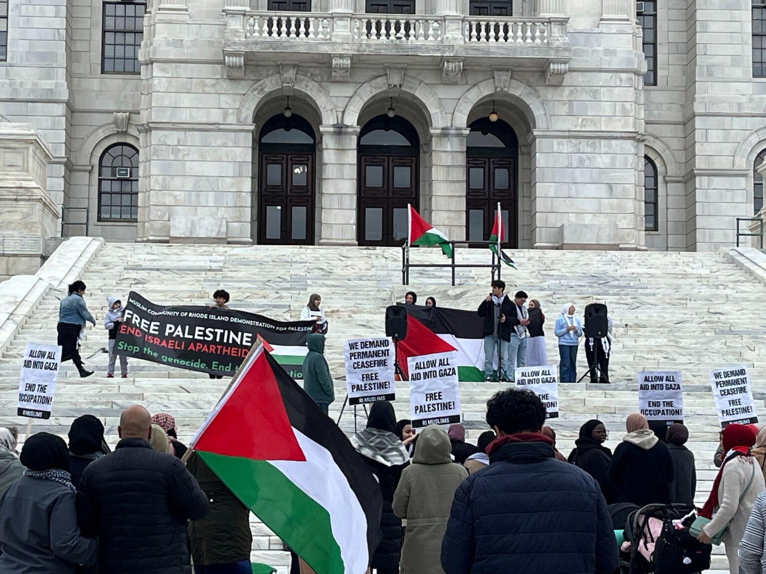 Muslim-led prayer rally for Palestine held at State House | ABC6