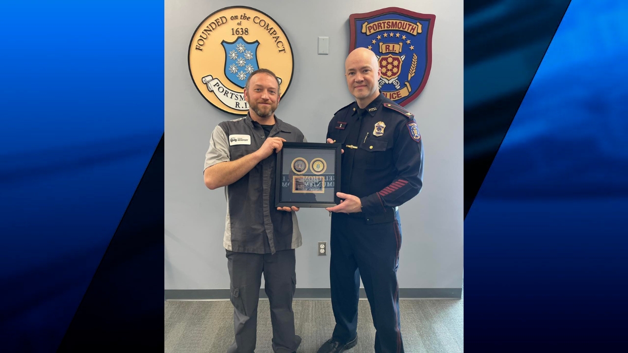 Portsmouth Police award man for saving woman's life | ABC6