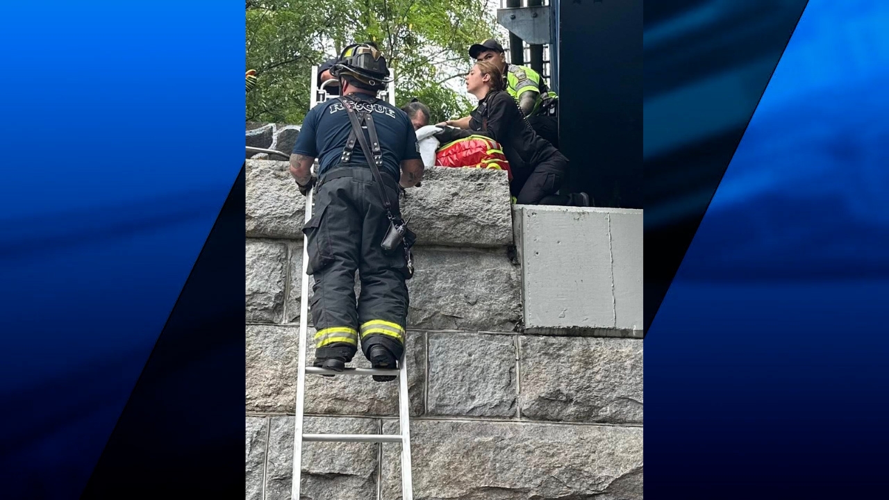 Fall River firefighters rescue man from encampment fire | ABC6