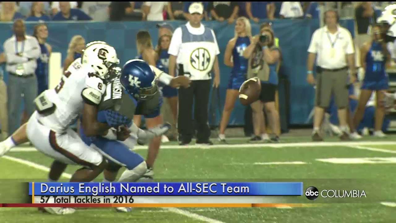Darius English Named to All-SEC Team - ABC Columbia