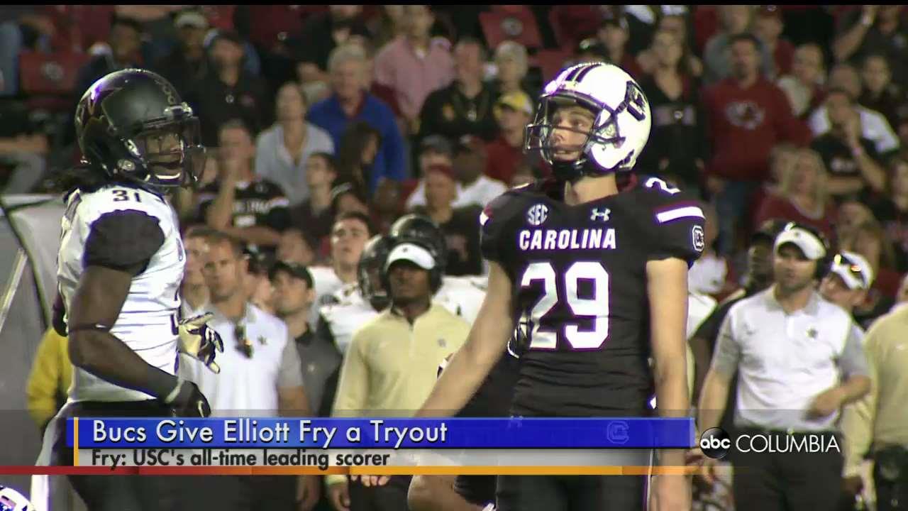 Elliott Fry Gets Tryout with Bucs - ABC Columbia