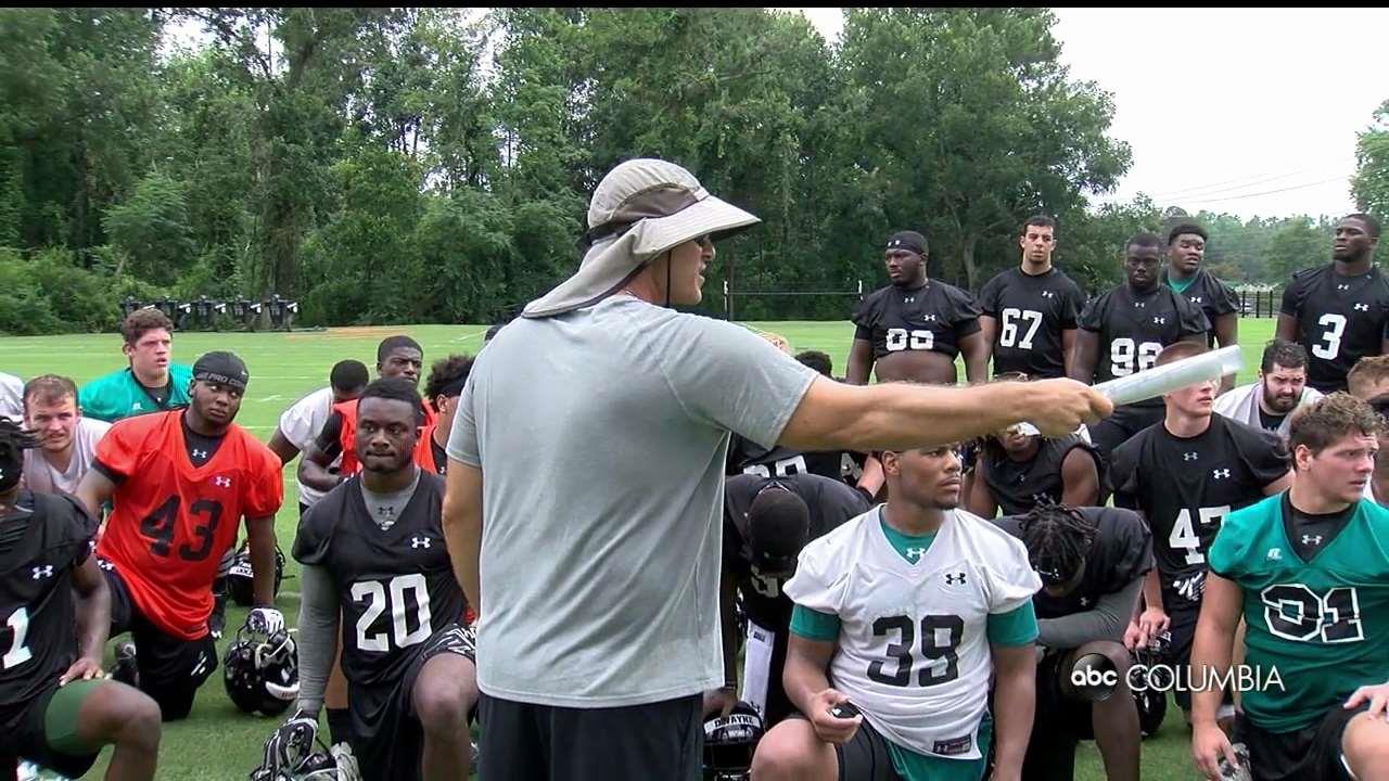 CCU Football Holds First Practice of the Fall - ABC Columbia