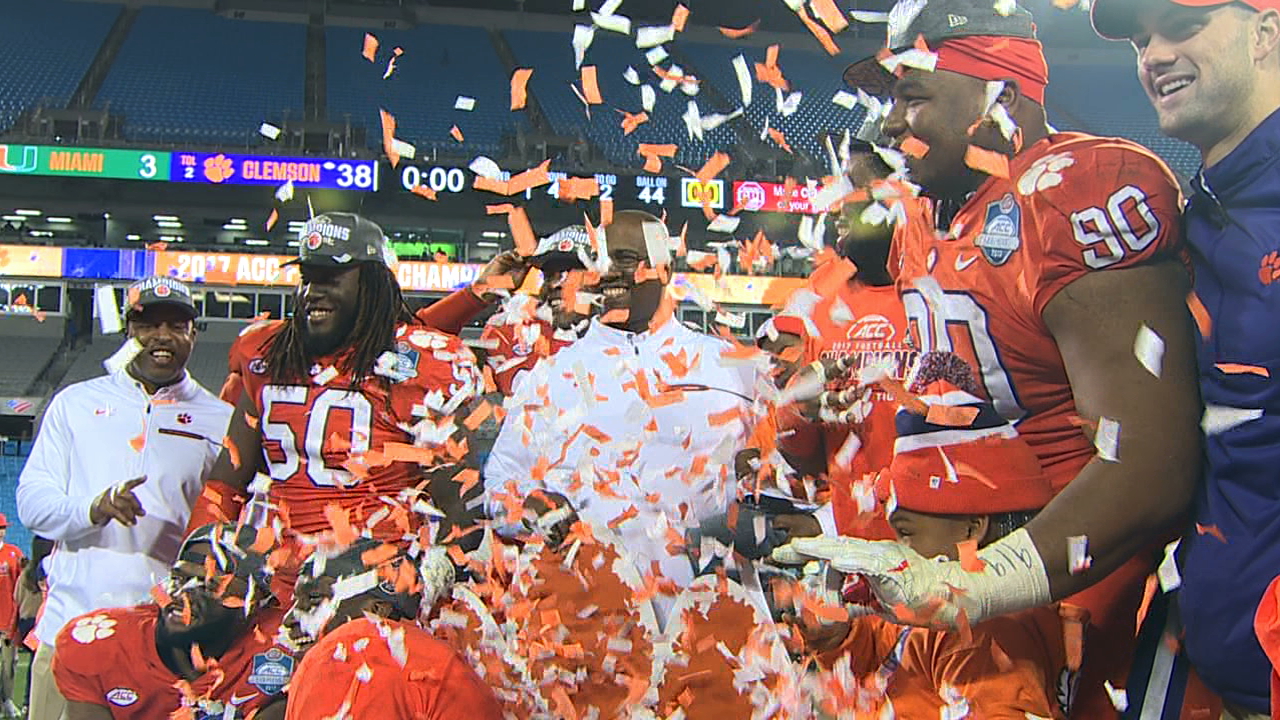 WATCH: Clemson celebrates ACC Championship - ABC Columbia