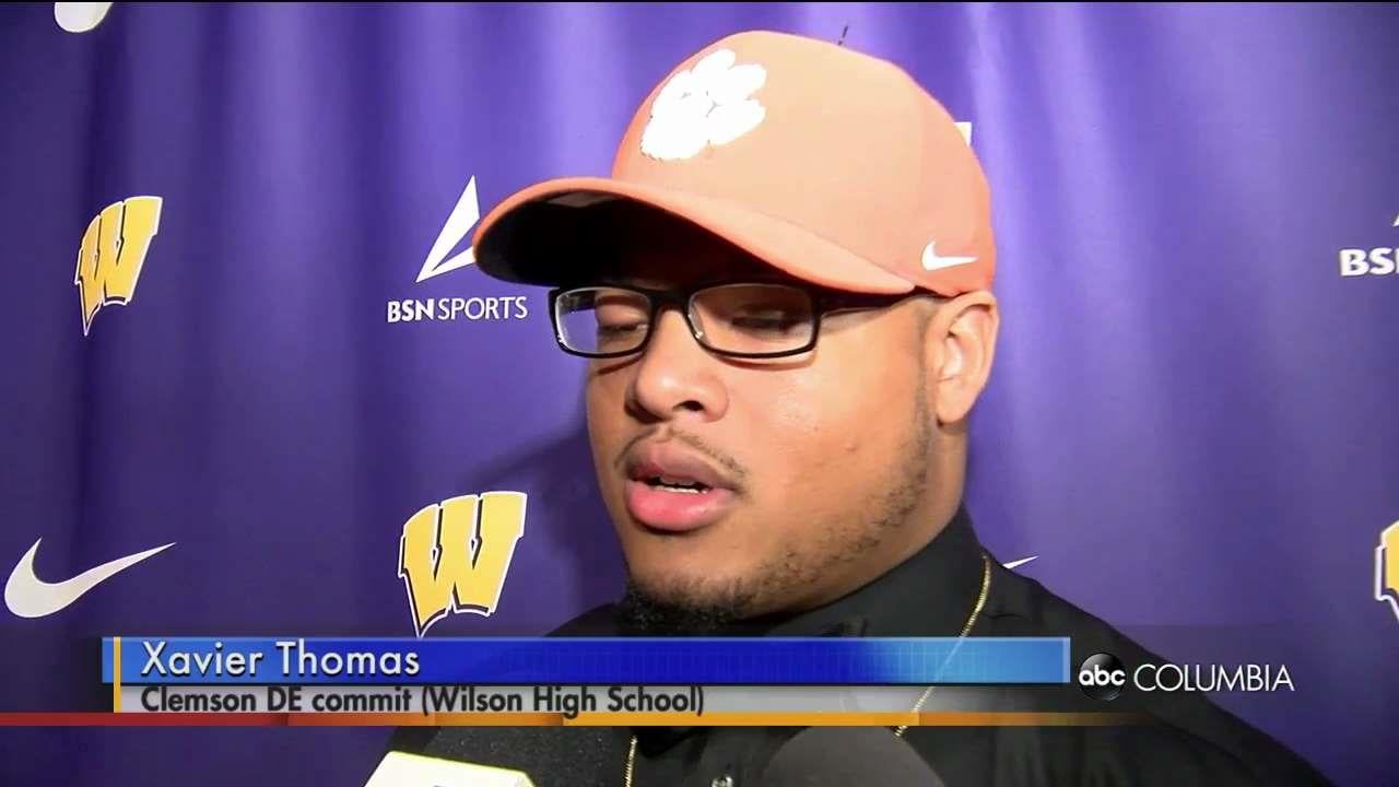 Xavier Thomas chooses Clemson over Carolina on signing day - ABC Columbia