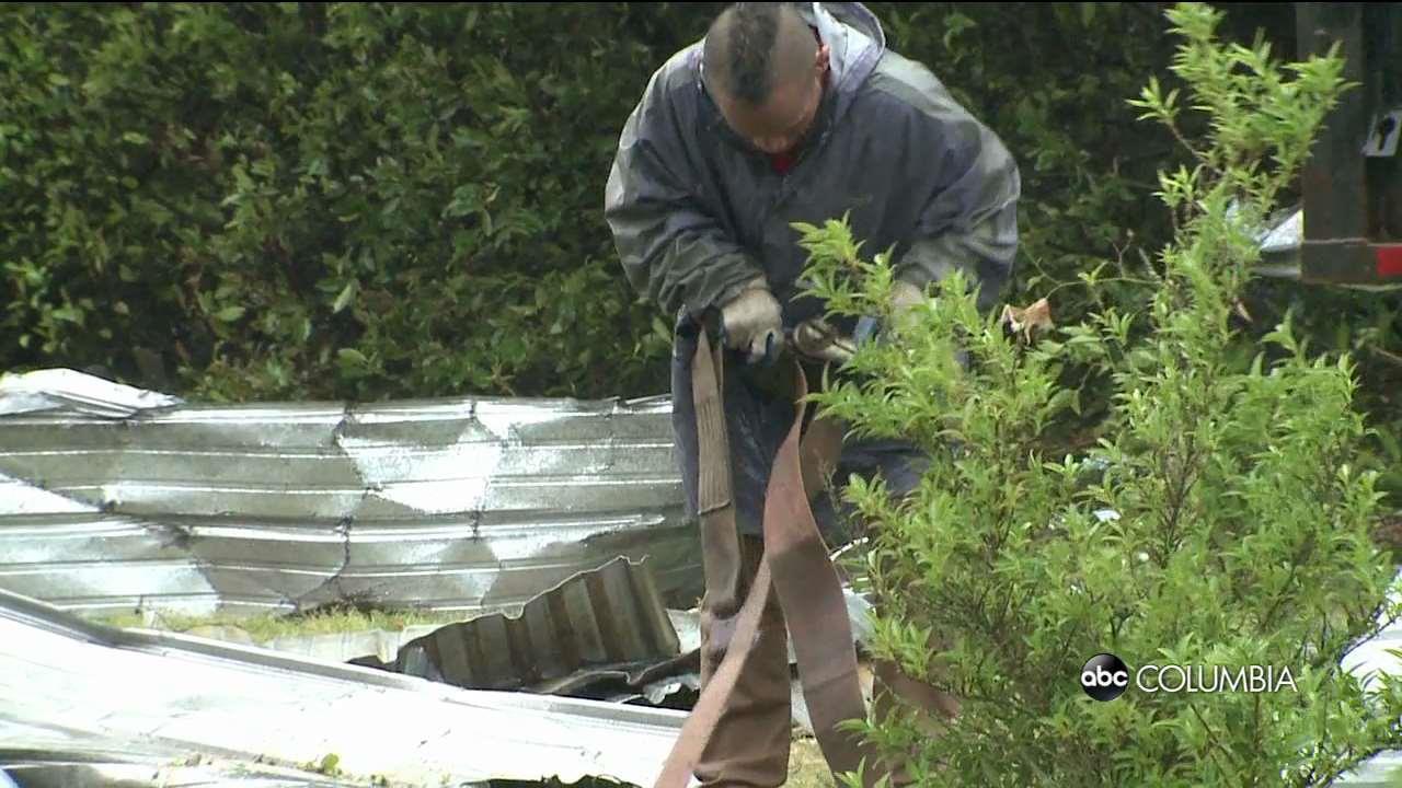 Chicken farm owner describes "terrifying" Sunday storm