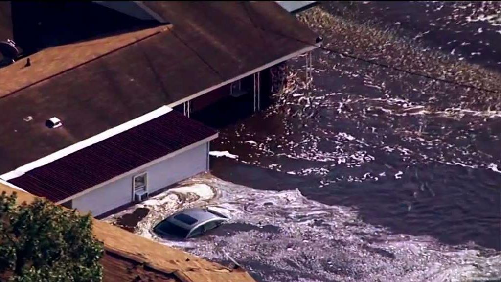 Flooding has cut off entire communities in North Carolina