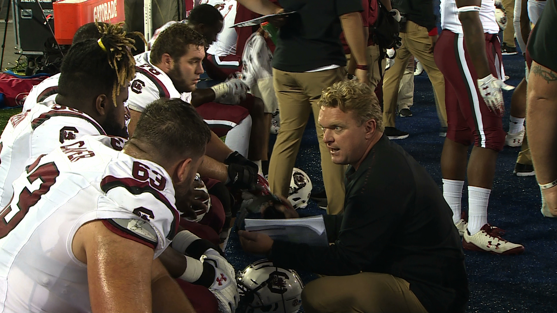 Gamecock offensive line coach Eric Wolford nominated for Broyles Award ...