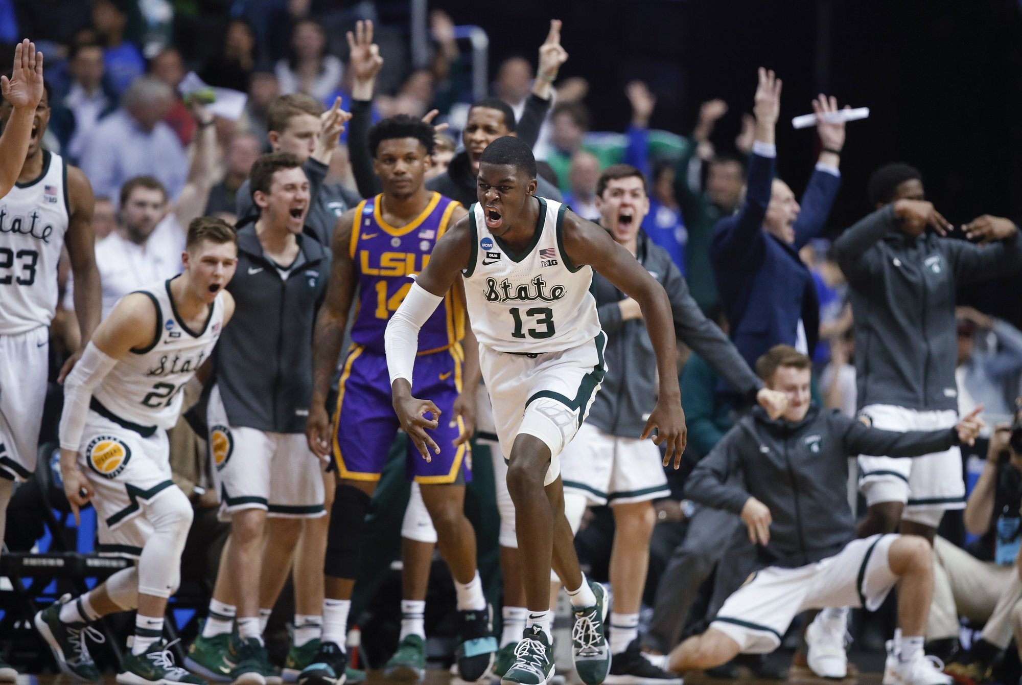 Freshmen lead Michigan State past LSU and into Elite Eight - ABC Columbia