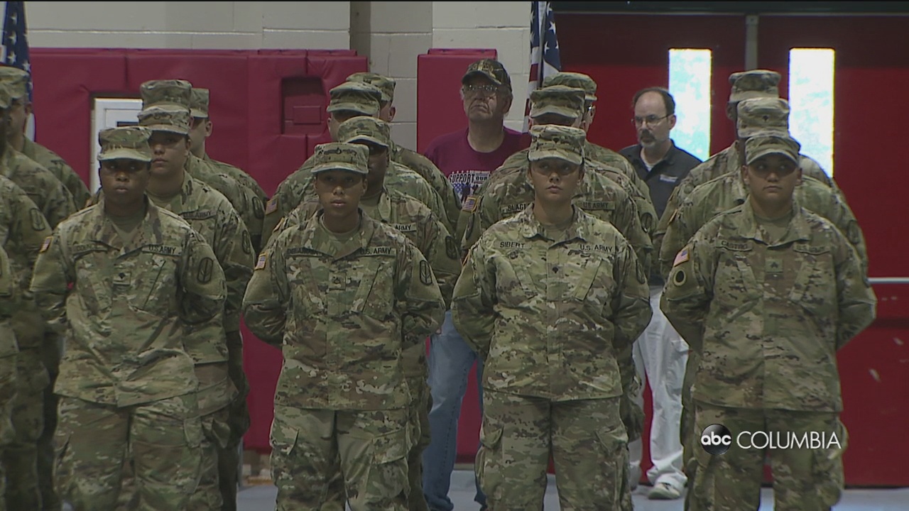 SC National Guard members deploying for Operation Spartan Shield