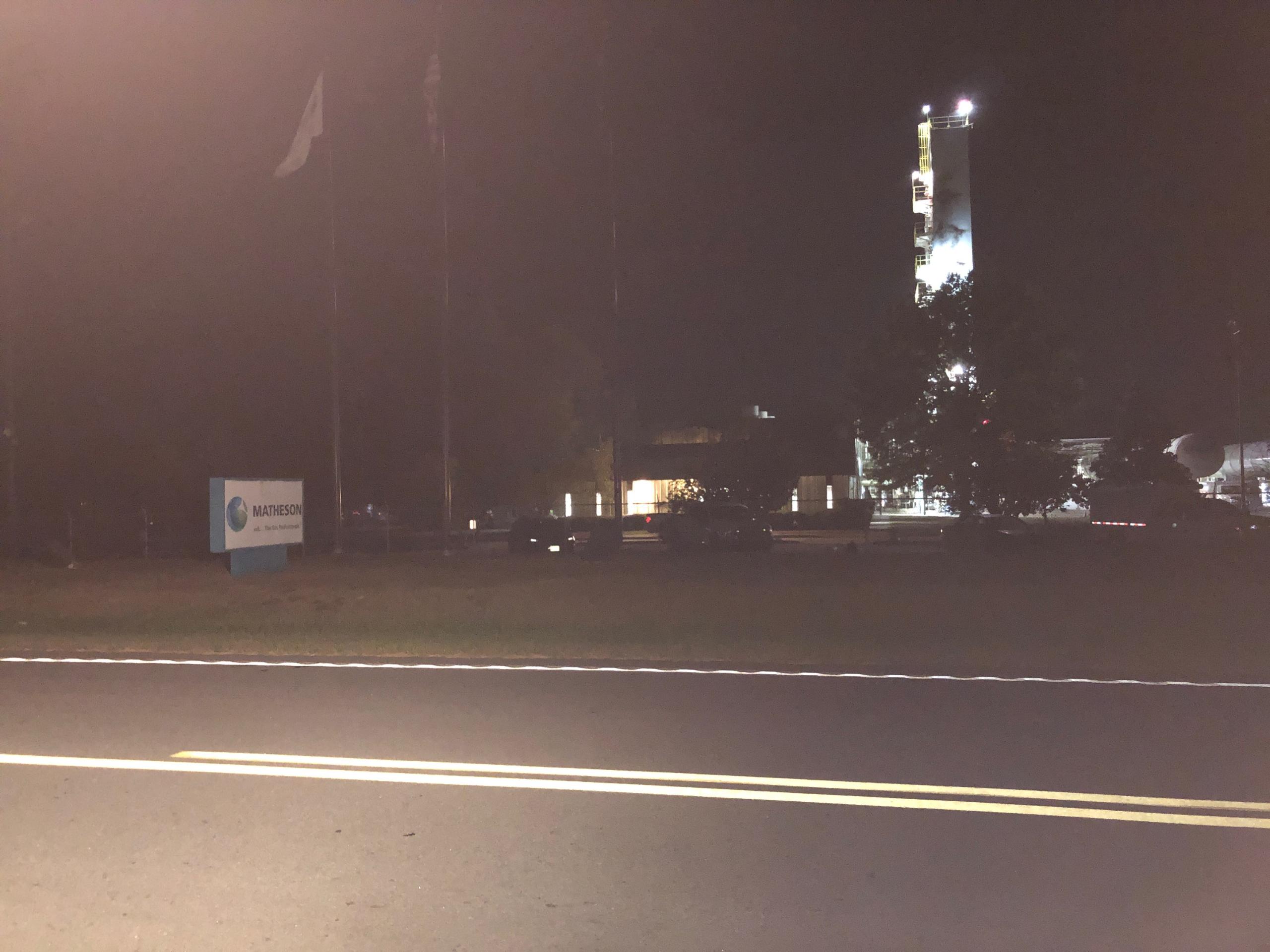 Overnight fire contained at Matheson Tri-Gas facility in Gaston