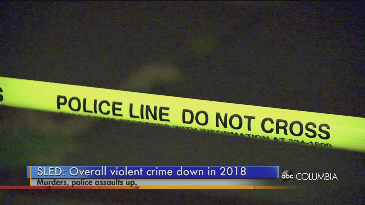 Overall crime down, murder up in 2018 SLED report - ABC Columbia