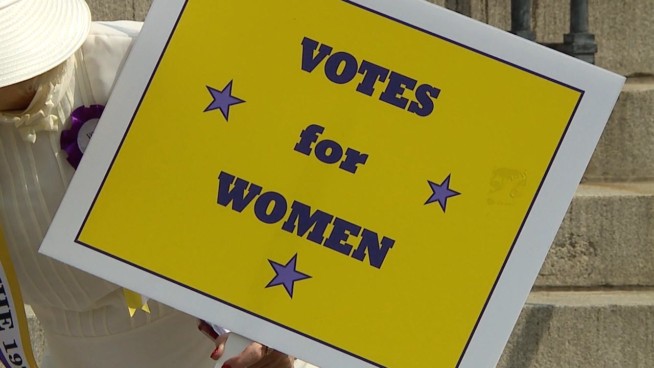 Women leaders celebrate 100th anniversary of 19th Amendment at State ...