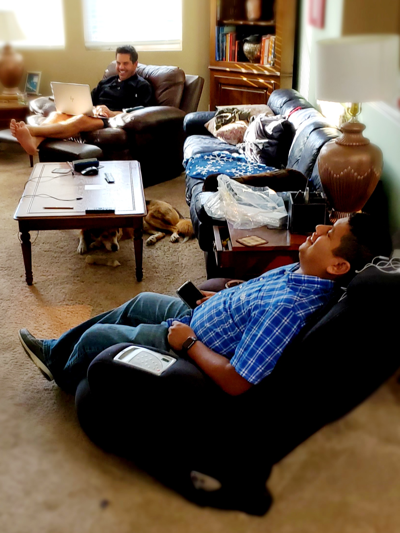 Tyler Ryan and Mary Ann Keim put together a family size meal on a ...