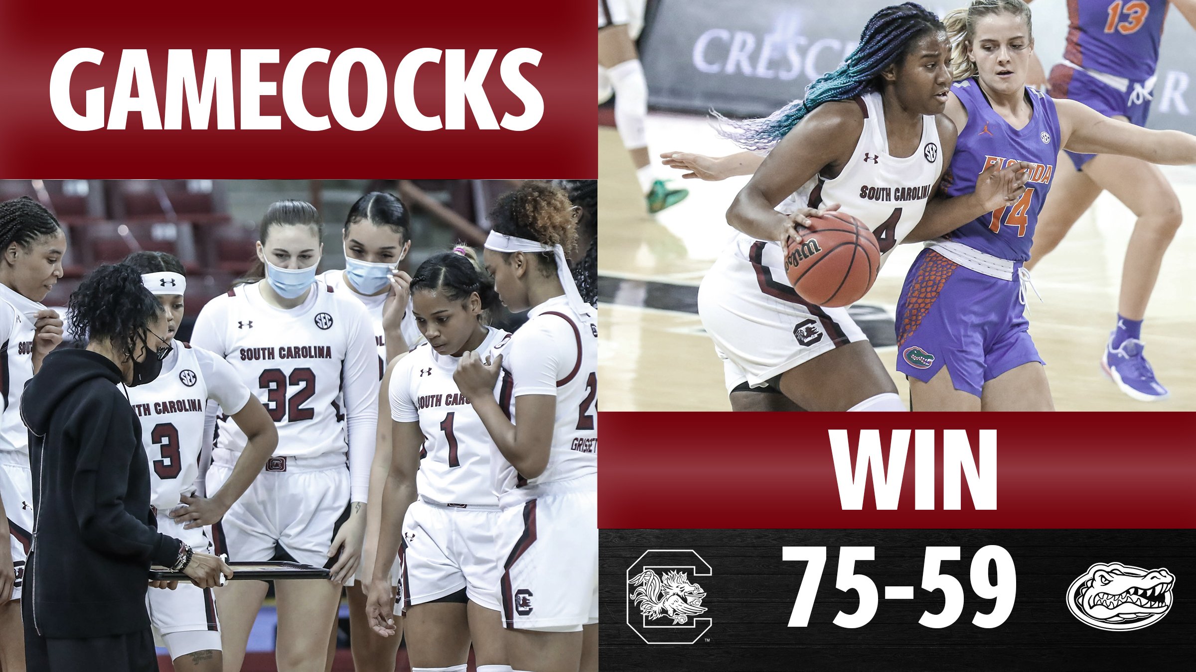 Gamecock women beat Florida 75-59 in SEC opener - ABC Columbia