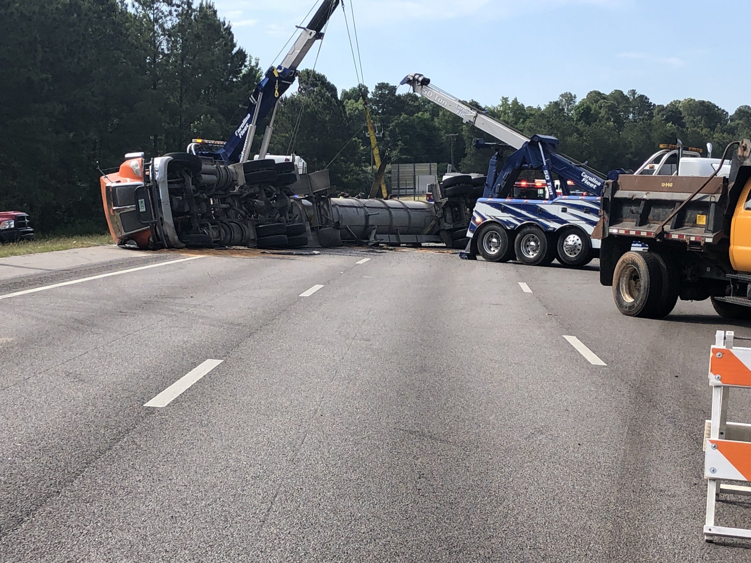 UPDATE: I-77 North back open after an overturned trailer blocked ...