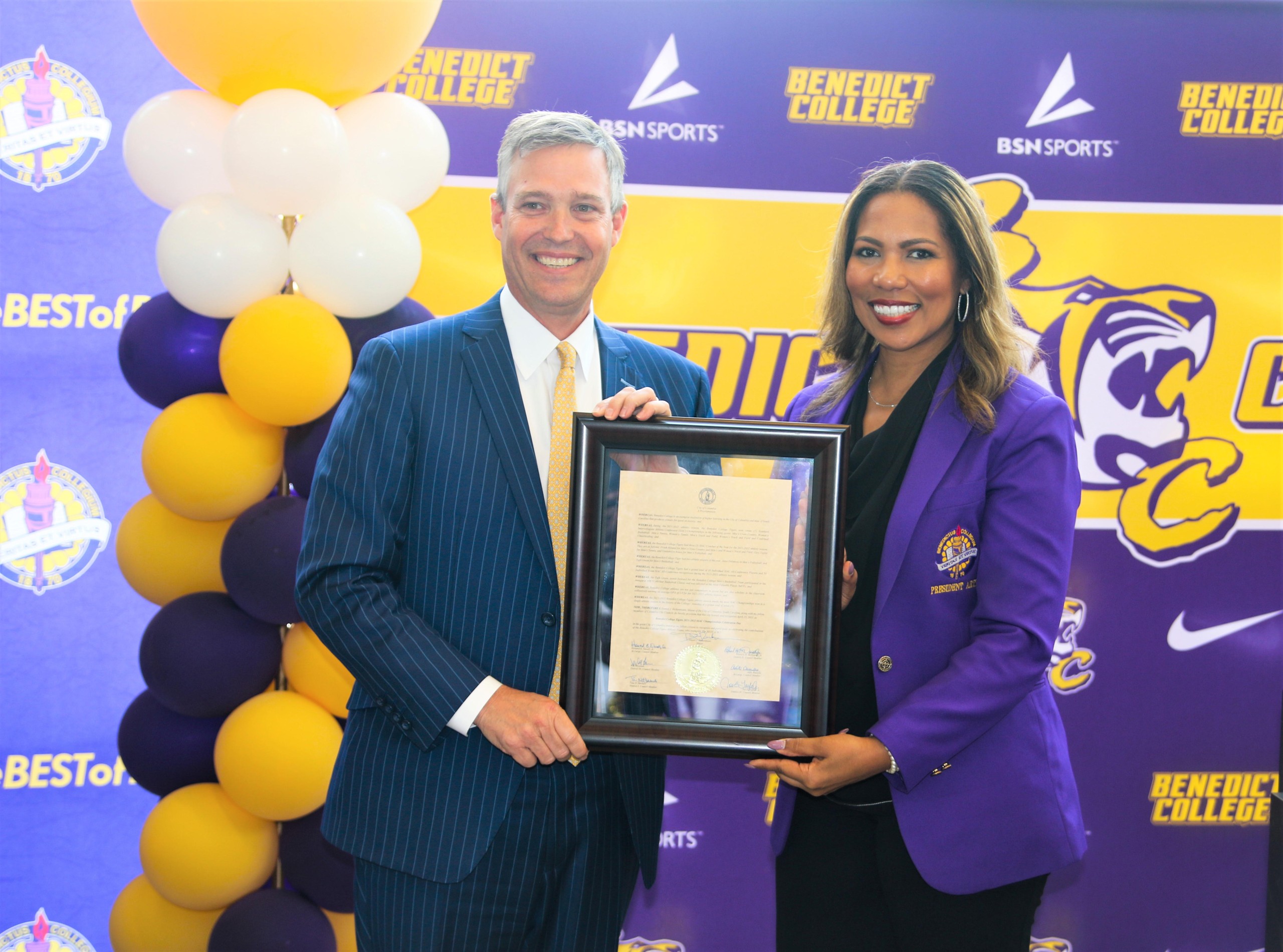 Columbia Mayor declares Monday 'Benedict College Championships ...