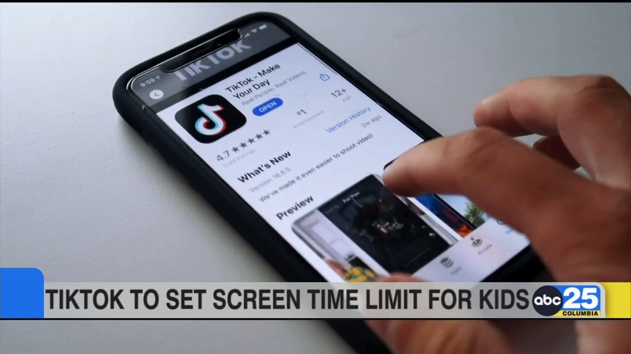 TikTok to set screen time limit for kids - ABC Columbia
